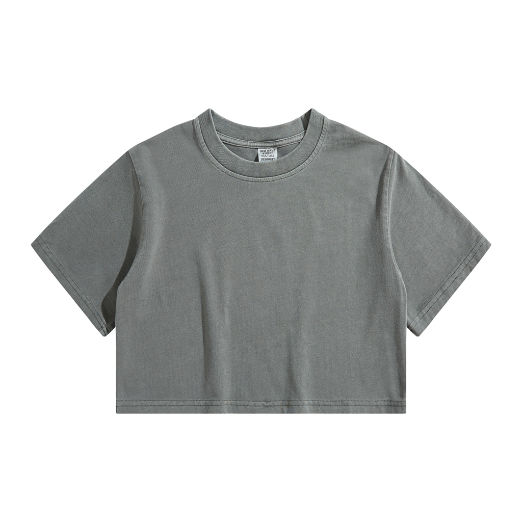 Streetwear Women's Washed Crop Top | TapStitch
